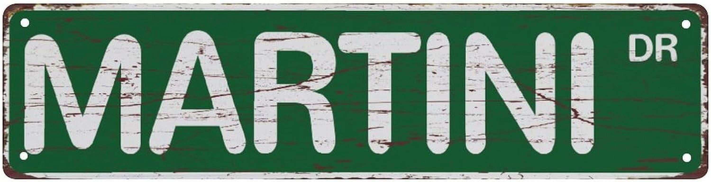 Street Sign Metal Wall Signs Martini Drive Vintage Metal Sign Retro ...