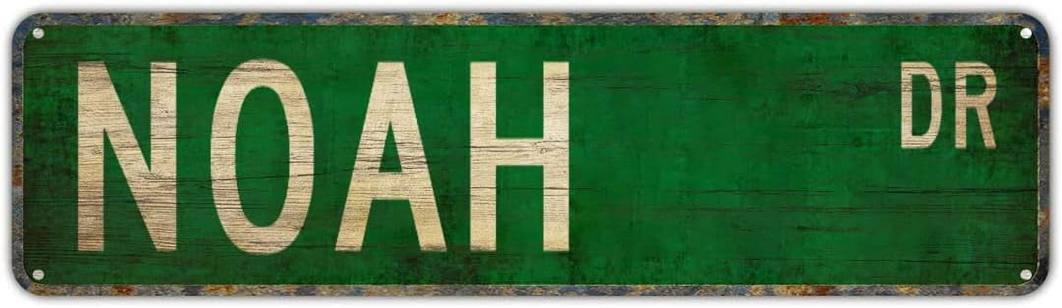 Street Sign Noah Noah Sign Noah Gift Noah Decor Noah Fan Child Gift ...