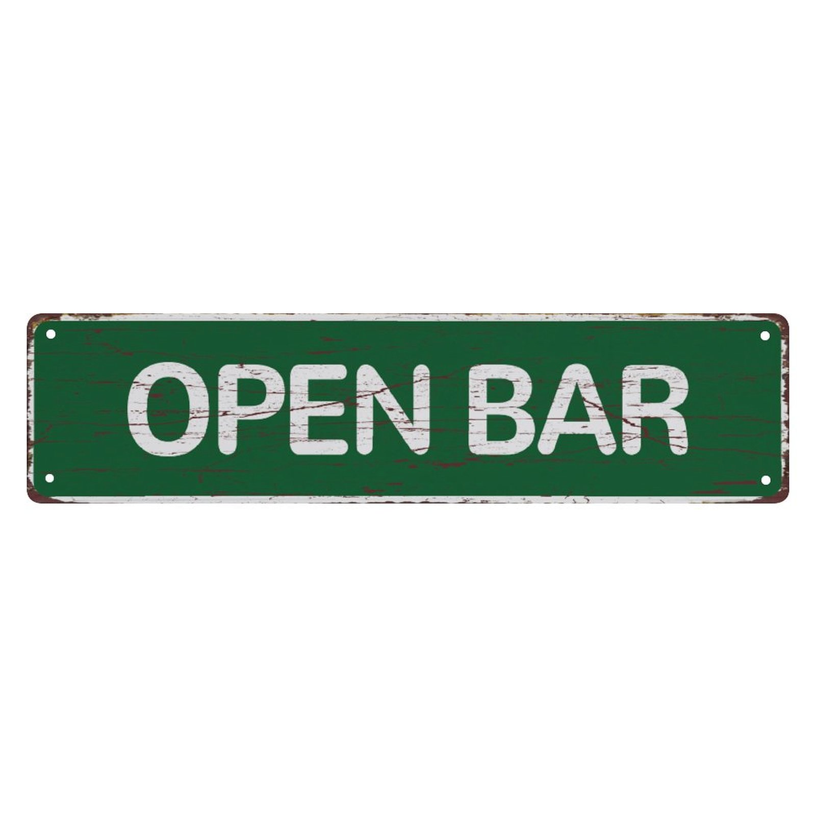 Street Sign Open Bar Vintage Signs Retro Tin Signs Aluminum Sign For ...