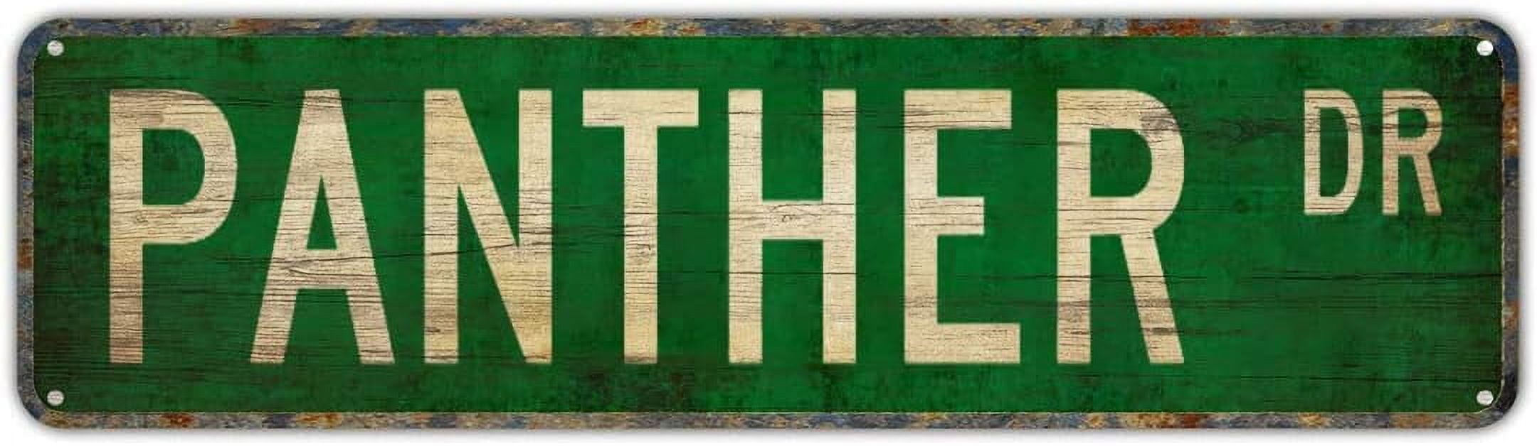 Street Sign Panther Panther Gift Panther Sign Panther Decor Panther ...