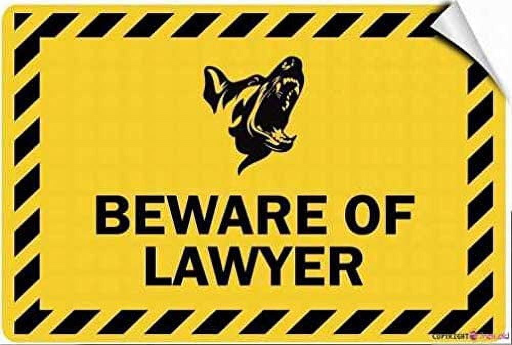 Street Sign Warning Plaque Beware of Lawyer Pet Animal Metal Tin Sign ...