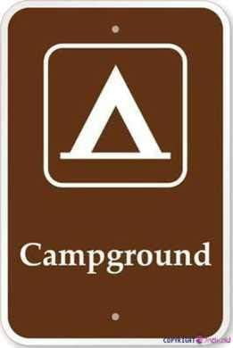 Street Sign Warning Plaque Metal Tin Campground 8''x12'' Decor Aluminum ...
