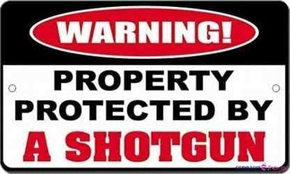 Street Sign Warning Plaque Tin Wall Art 8''x12'' Humor Protected by ...