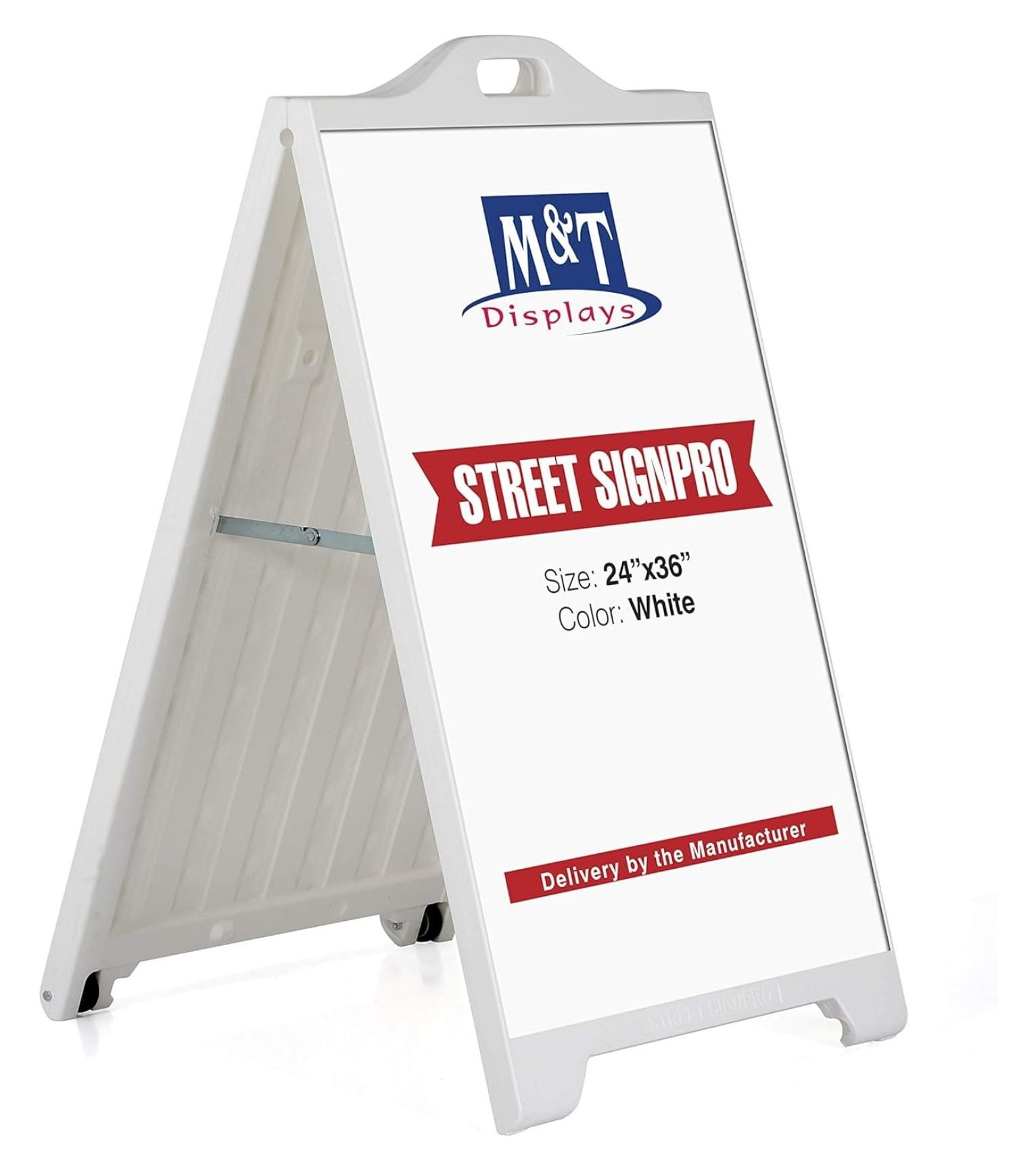Street SignPro Board, White 24x36 Inch Weatherproof Sandwich Board A ...