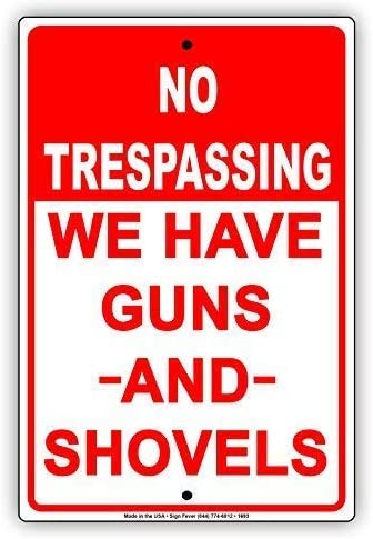 Street Tin Sign Metal Signs 8x12 Inch - Walmart.com
