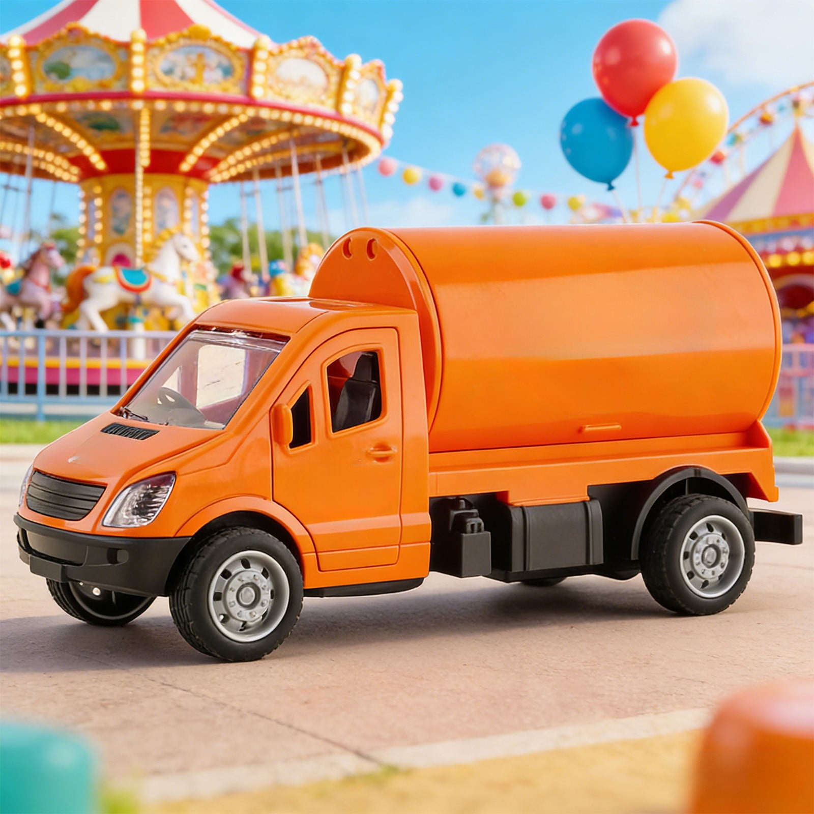 Street Vendor Cart Toy, Push and Go Food Stall Car, Mini Market Playset ...