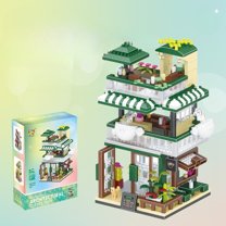 Building Blocks Coffee Shop Set, 1512 Pcs Coffee House Building Kit ...