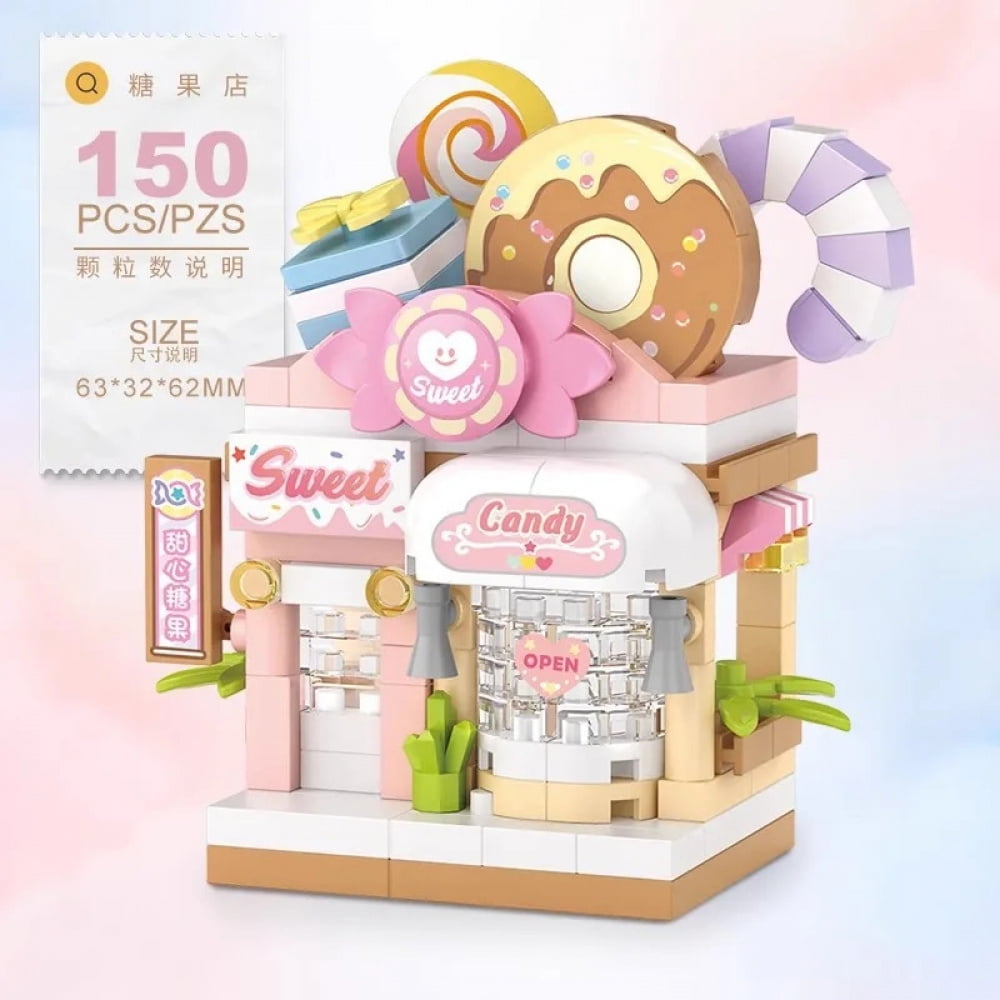 Street View Restaurant Dessert Coffee Pet Fruit Store Model Building ...