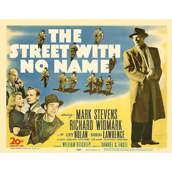 Street With No Name - movie POSTER (Style A) (30" x 40") (1948 ...