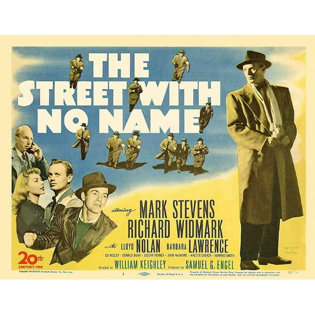 Street With No Name - movie POSTER (Style A) (30" x 40") (1948 ...