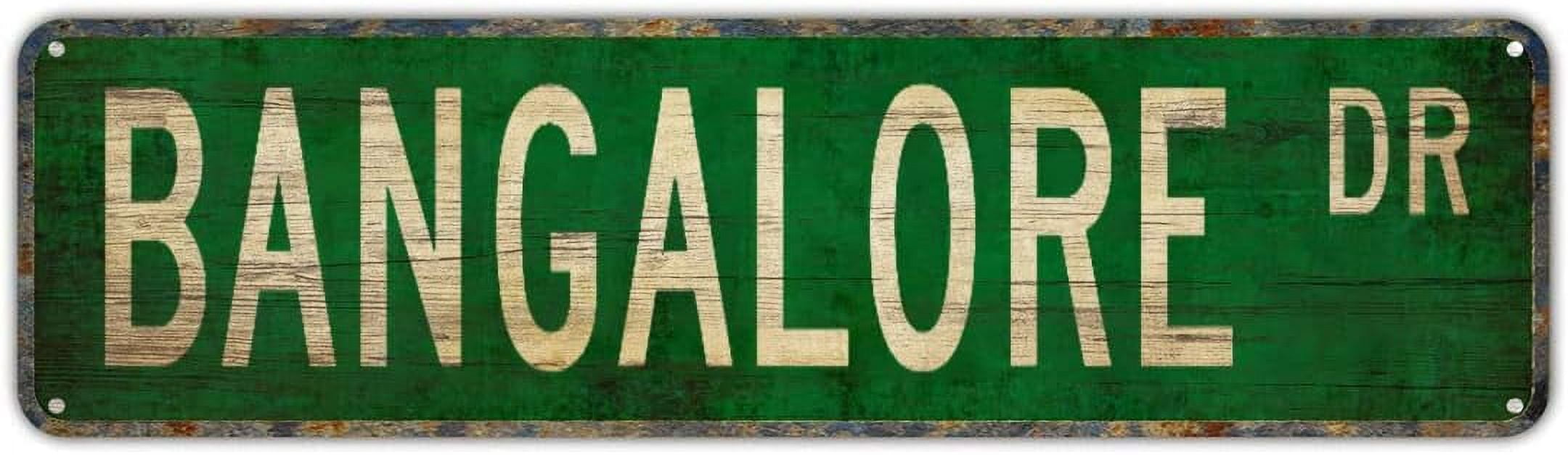 Street sign Bangalore Sign Bangalore Souvenir Road Signs Street Signs ...