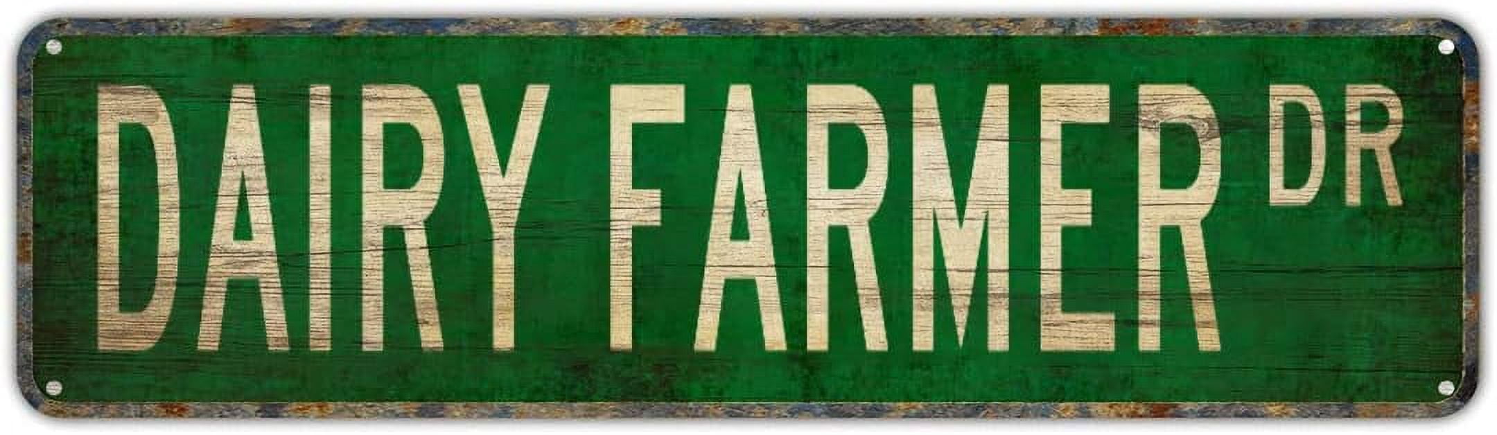 Street sign Dairy Farmer Dairy Farmer Gift Dairy Farmer Sign Gift for ...