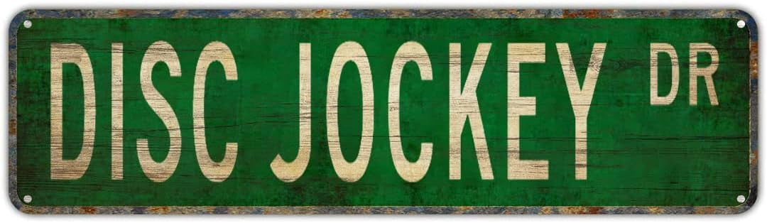 Street sign Disc Jockey Disc Jockey Gift Disc Jockey Sign Gift for Disc ...