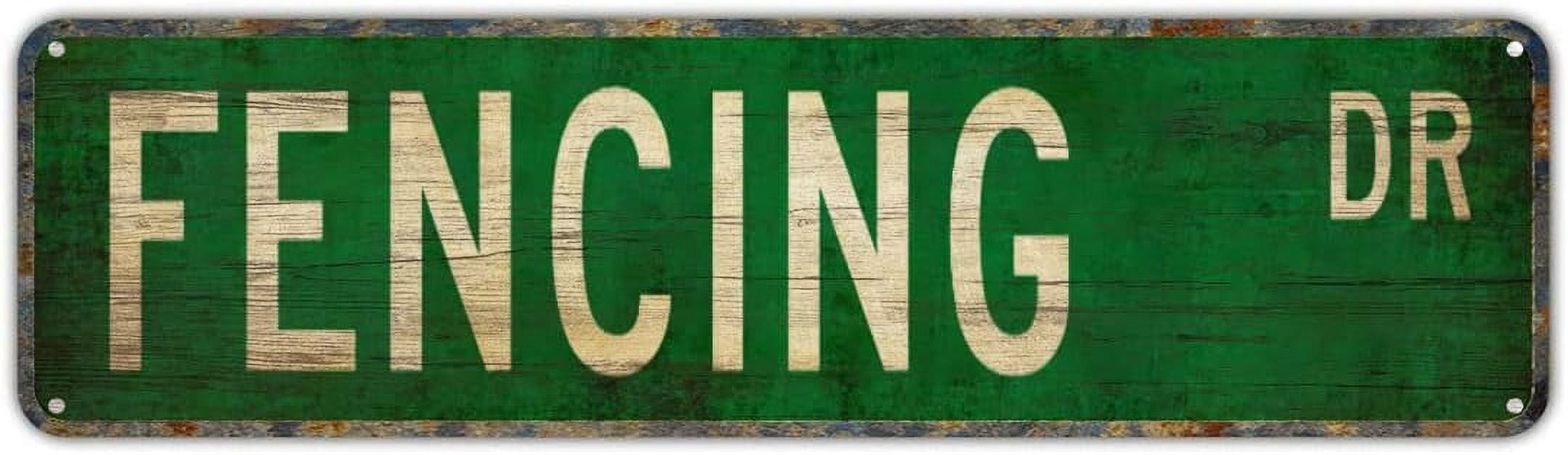 Street sign Fencing Fencing Sign Fencing Fan Fencing Gift Fencer Gift ...