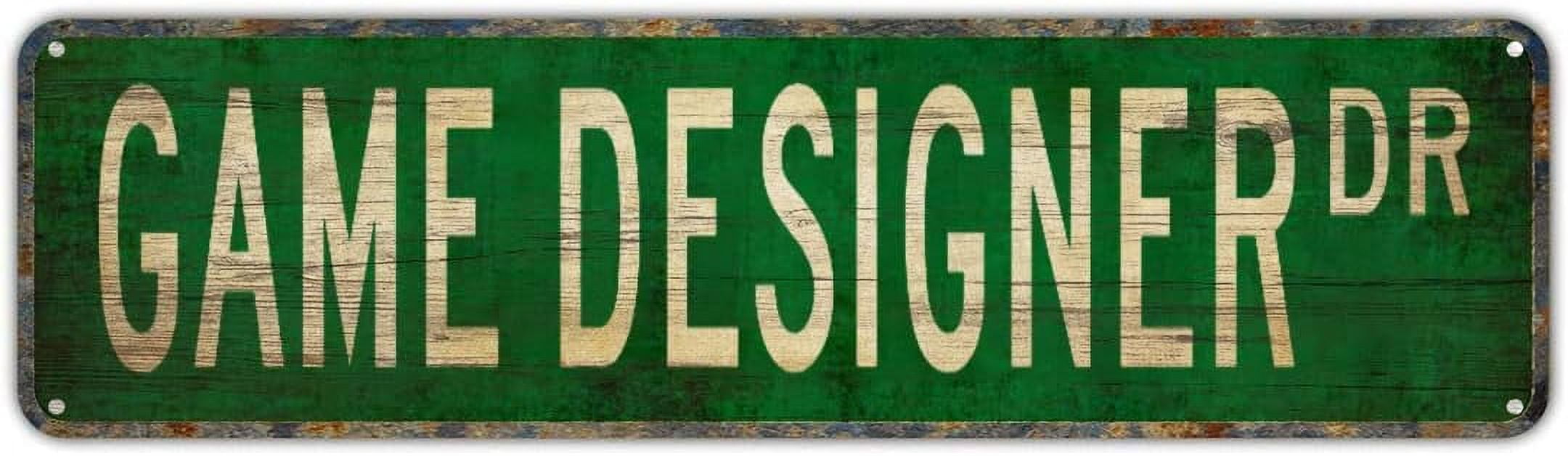 Street sign Game Designer Game Designer Gift Game Designer Sign Video ...