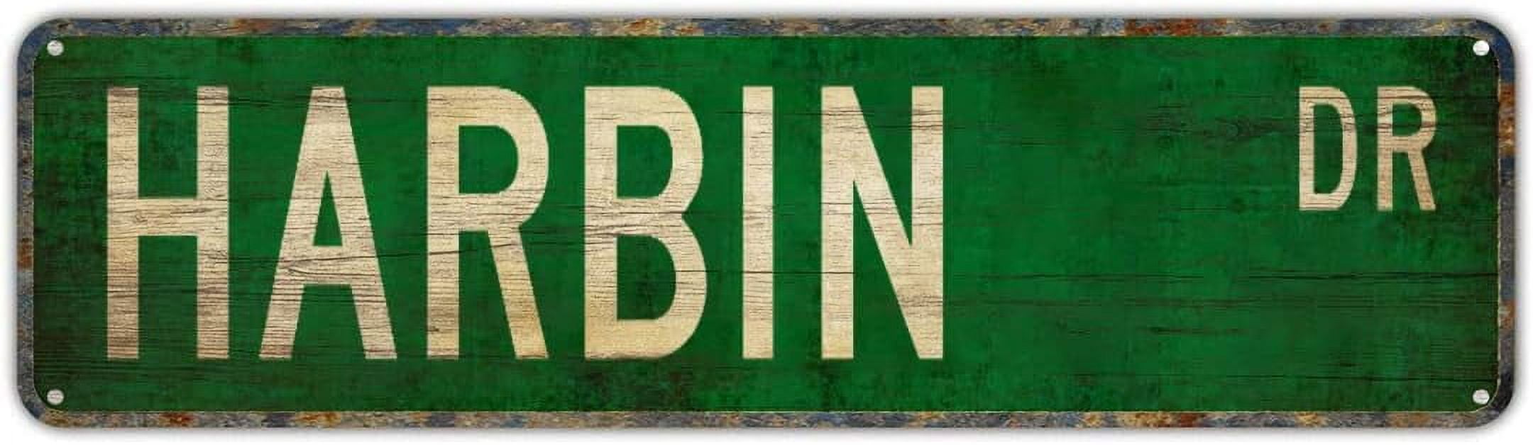 Street sign Harbin Harbin Sign Harbin Gift Harbin Visitor Harbin Street ...