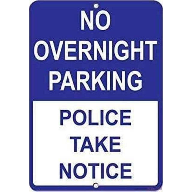 Street sign Indication warning sign No Overnight Parking Police Take ...