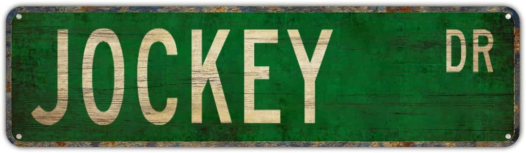 Street sign Jockey Jockey Gift Jockey Sign Professional Jockey Horse ...