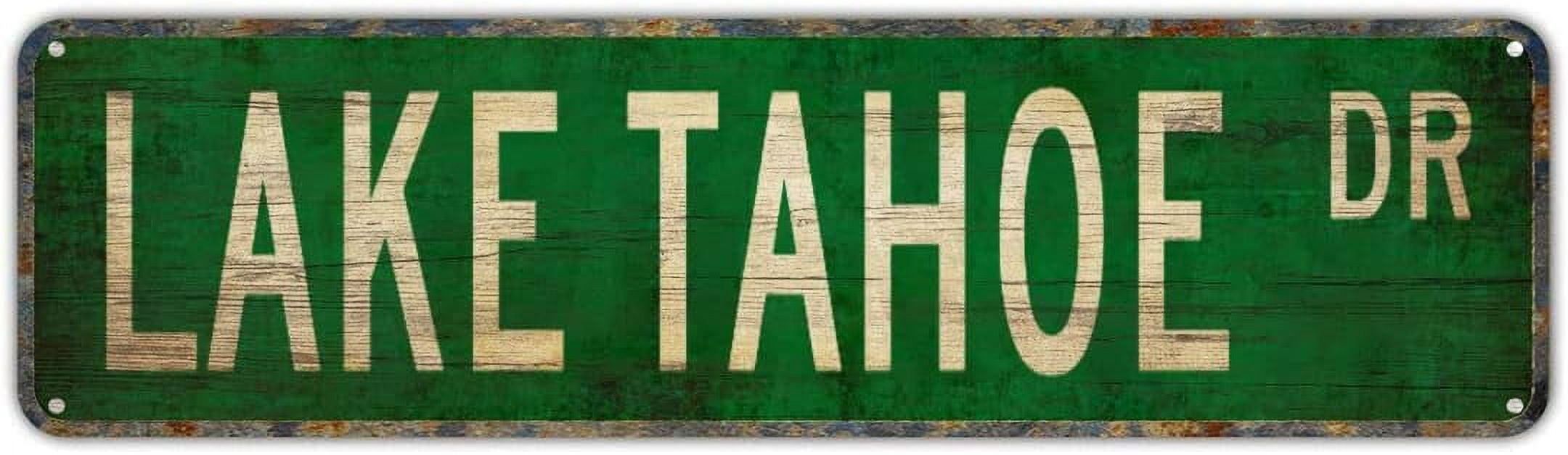 Street sign Lake Tahoe Lake Tahoe Sign NC-CA Border Lake Lake Tahoe ...