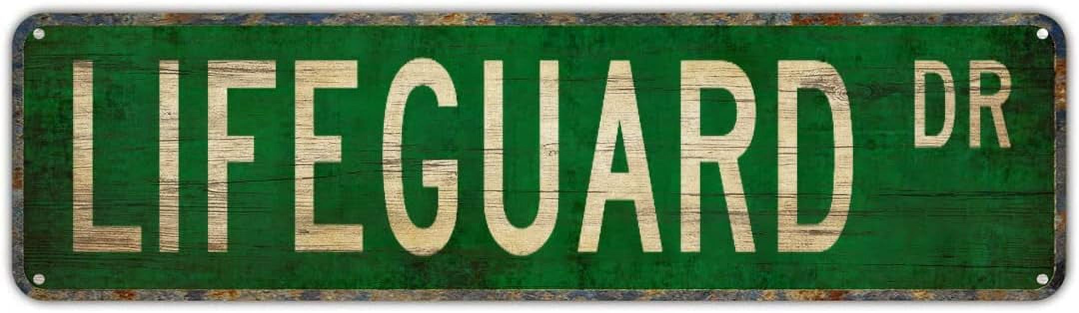 Street sign Lifeguard Lifeguard Gift Lifeguard Sign Swimming Pool Road ...