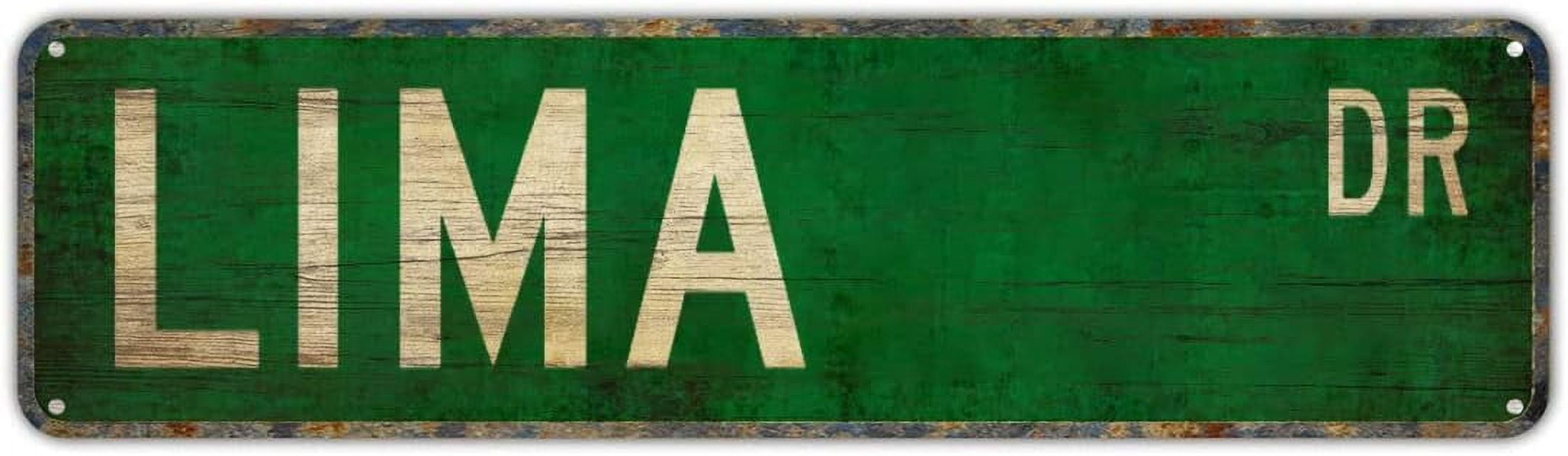 Street sign Lima Lima Sign Lima Gift Lima Visitor Lima Souvenir Peru ...