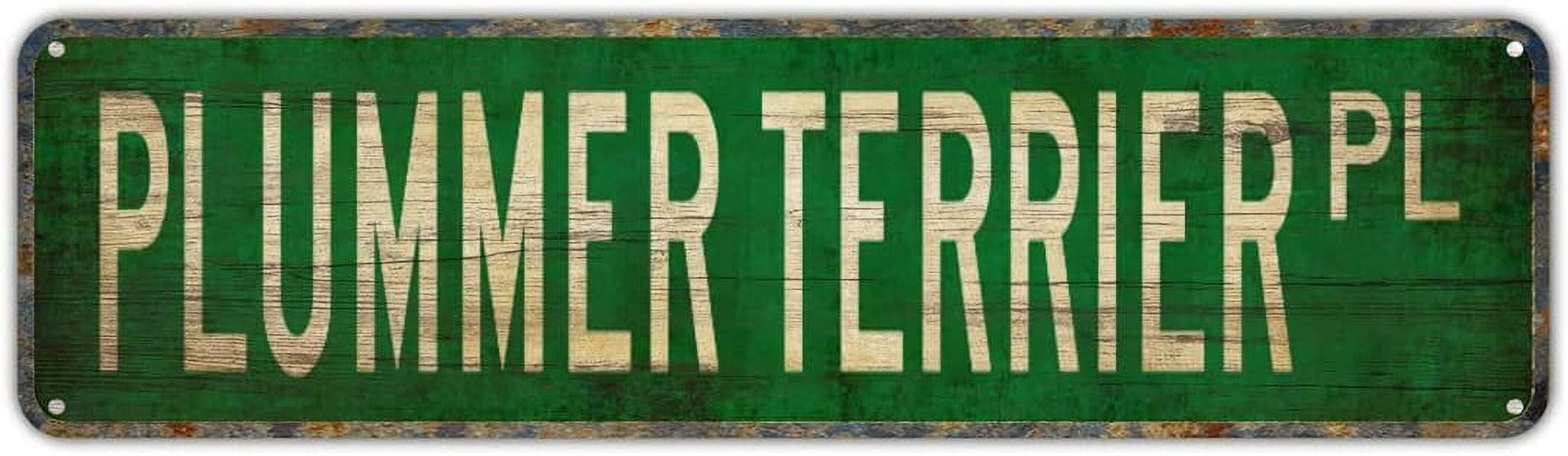 Street sign Plummer Terrier Plummer Terrier Sign Plummer Terrier Lover ...