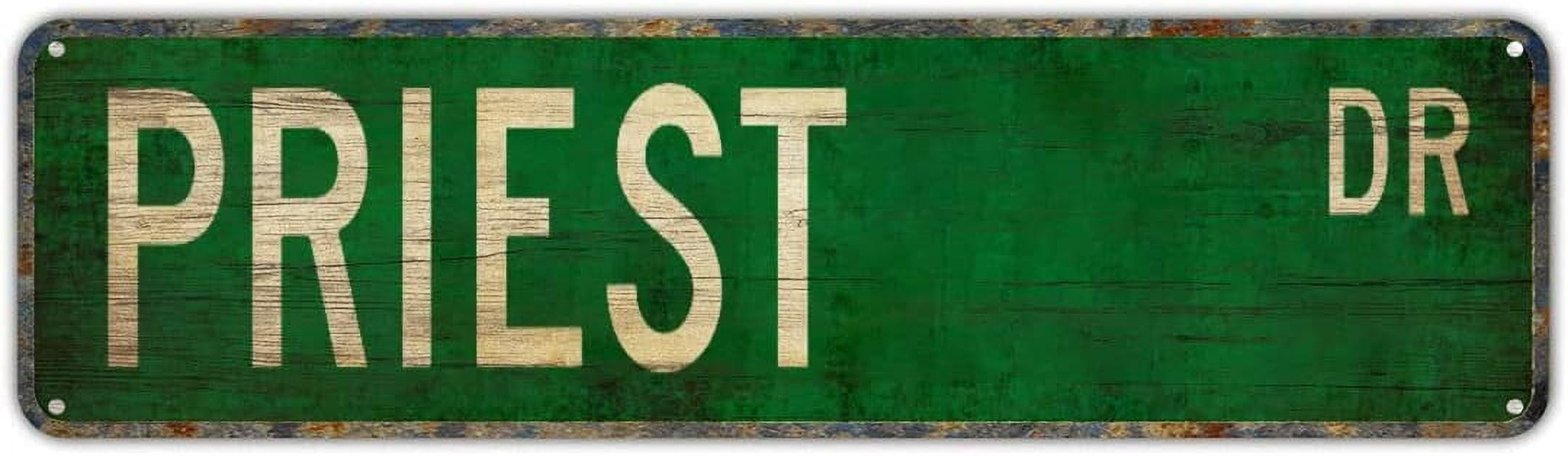 Street sign Priest Priest Gift Priest Sign Clergyman Catholic Church ...