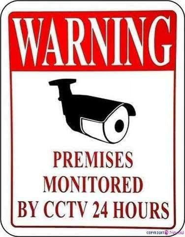 Street sign warning plaque Burglar Robber Thief Video Metal Tin Sign ...