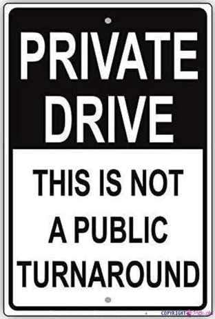 Street sign warning plaque Private Drive This Is Not A Public ...
