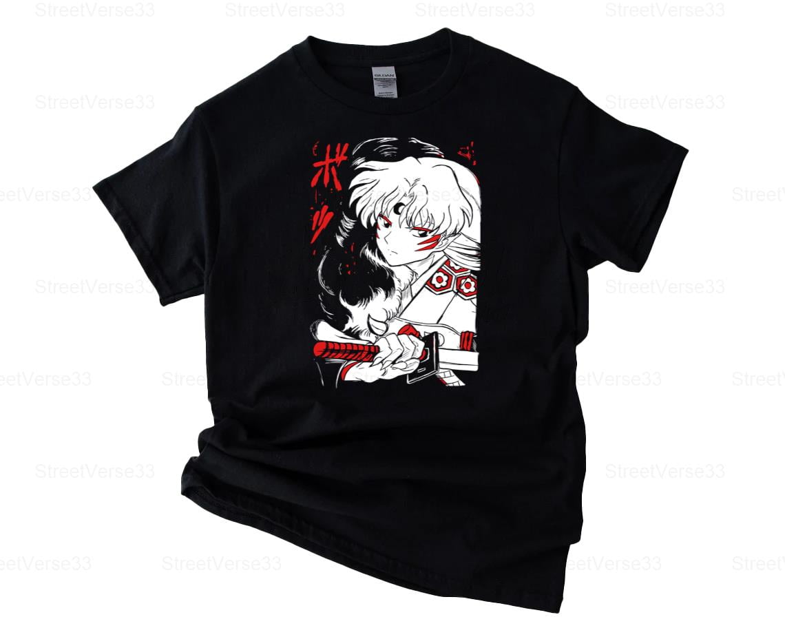 StreetVerse33 Inuyasha Sesshomaru Red Moon Tee – Anime & Manga Fan T ...