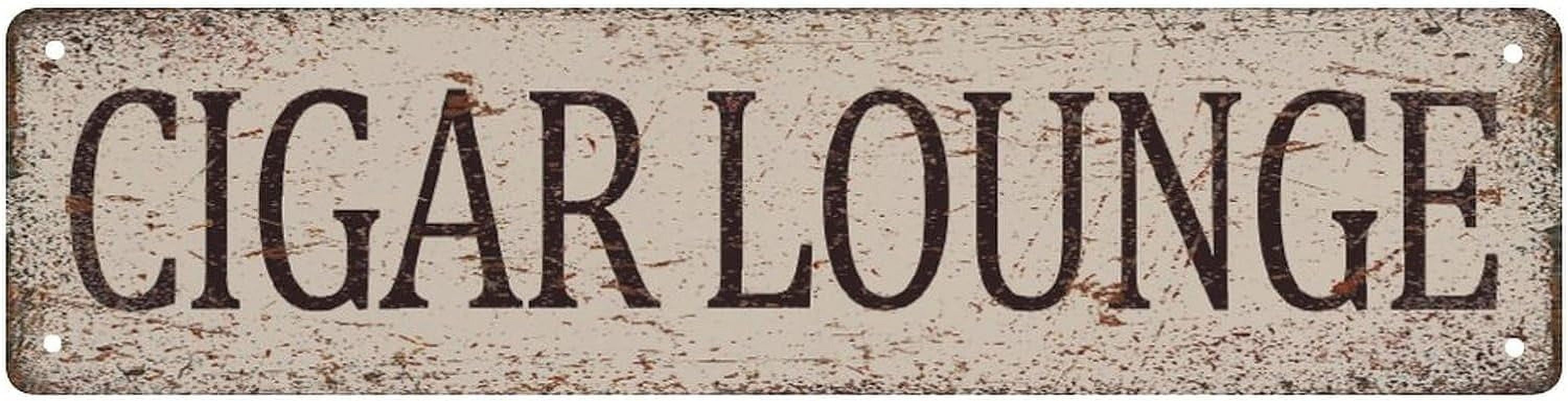Streets Signs Cigar Lounge Retro Road Street Metal Tin Sign Plate Drive ...