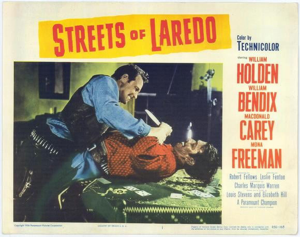 Streets of Laredo - movie POSTER (Style A) (11" x 14") (1956) - Walmart.com