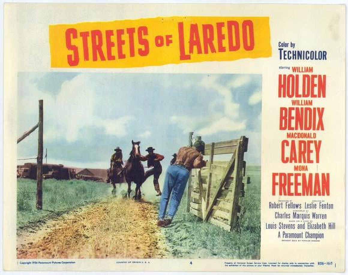 Streets of Laredo - movie POSTER (Style D) (11" x 14") (1956) - Walmart.com