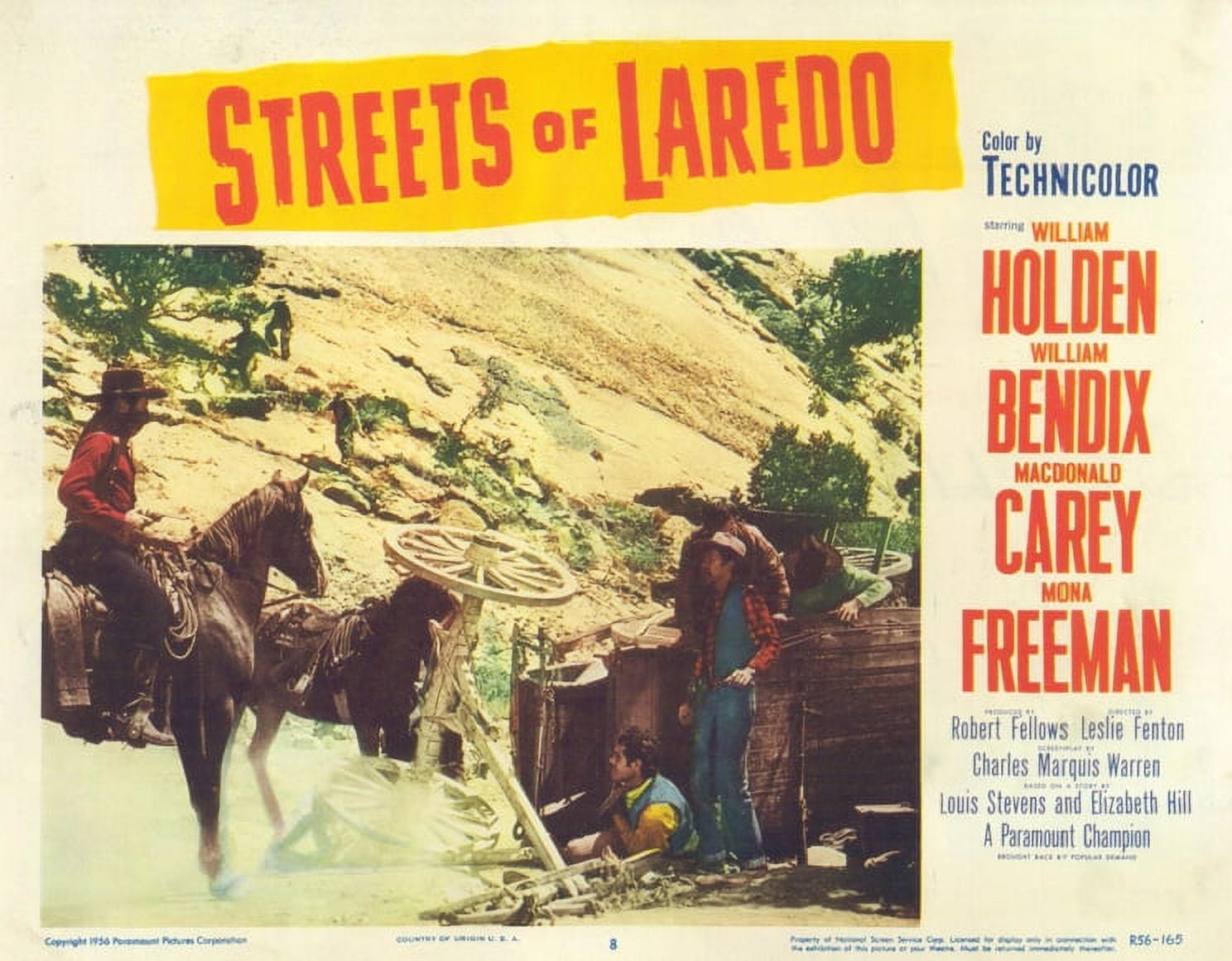Streets of Laredo - movie POSTER (Style H) (11" x 14") (1956) - Walmart.com
