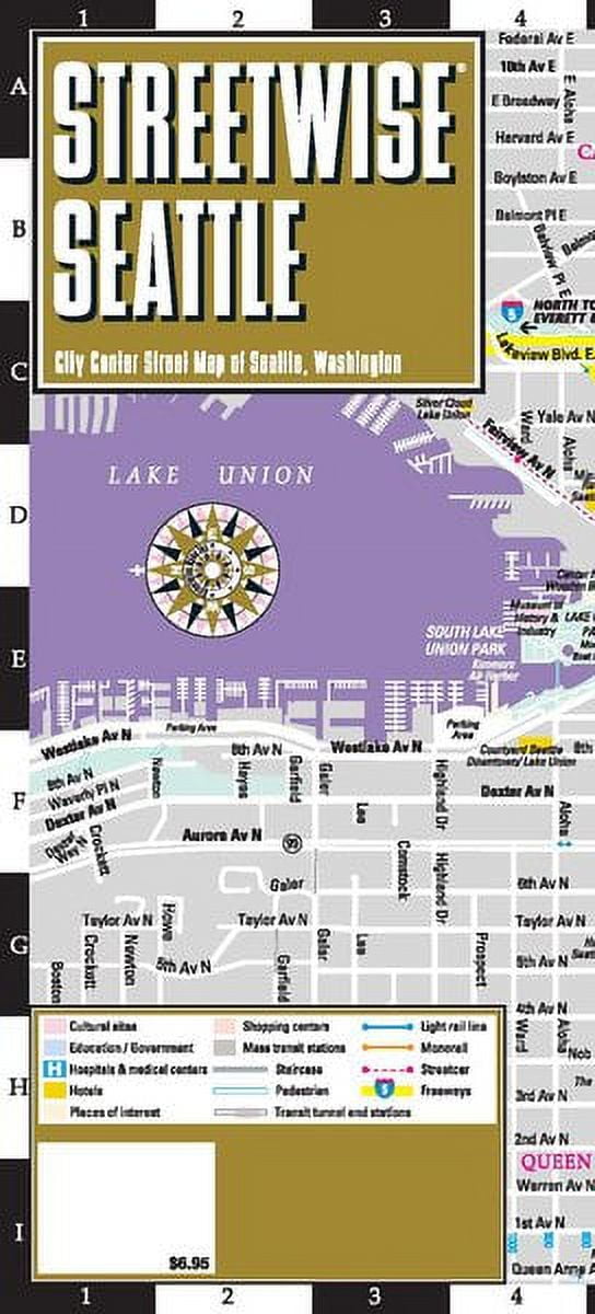 Michelin Streetwise Maps: Streetwise Seattle Map - Laminated City ...