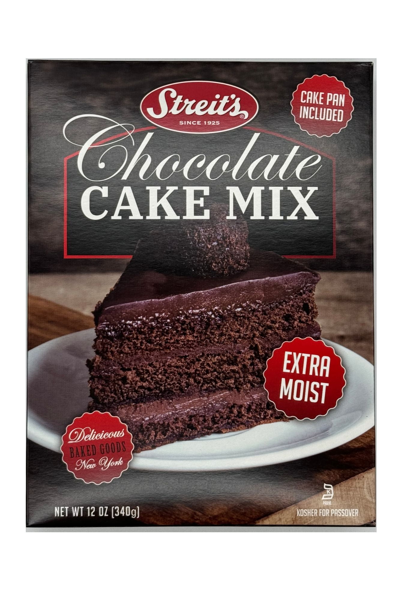 Streit's Cake Mix - Kosher for Passover - Extra Moist Chocolate 12oz ...