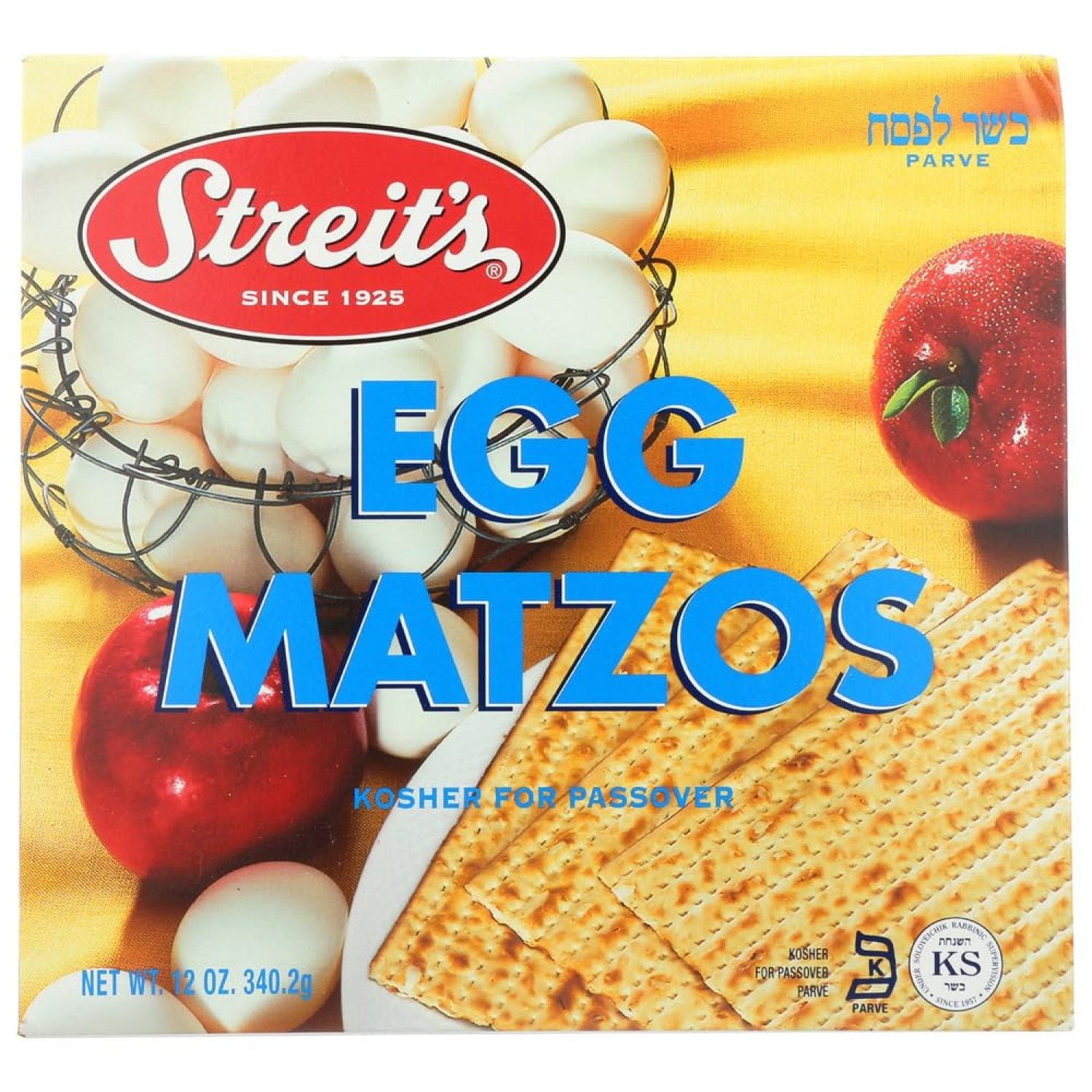 Streit's Egg Matzo Kosher For Passover 12 oz. (6-Pack) - Walmart.com
