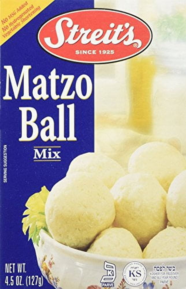 Streit's Matzo Ball & Soup Mix, Kosher For Passover, 4.5 Oz (Pack of 3 ...