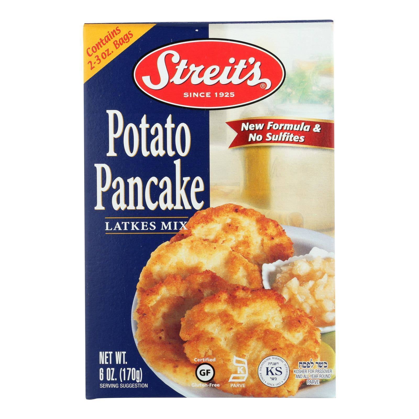 Streit‚Äôs Pancake Mix - Potato - Case of 12, 6 oz, for Homemade Latkes ...