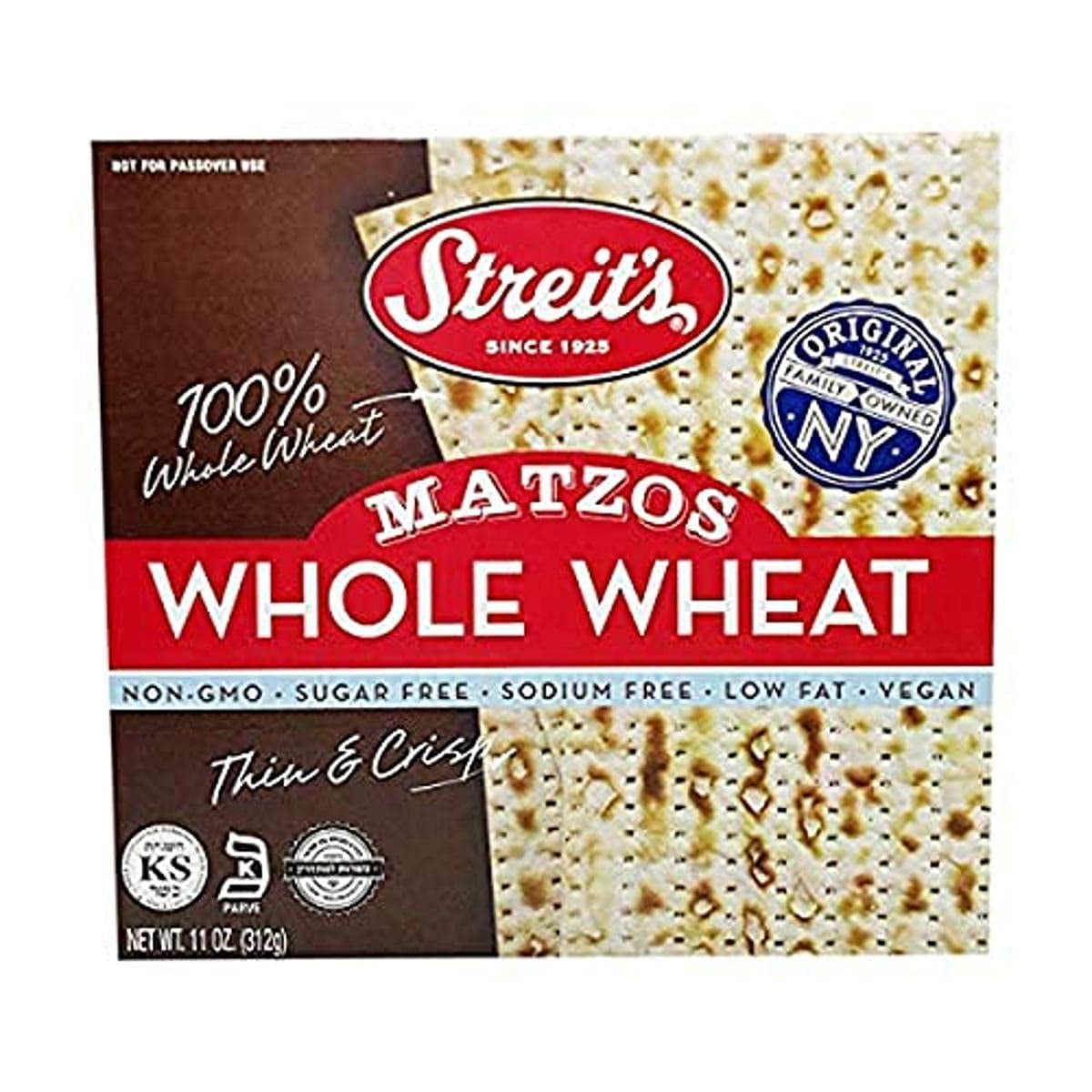 Streit's, Whole Wheat Matzo, 11 oz NG01 - Walmart.com