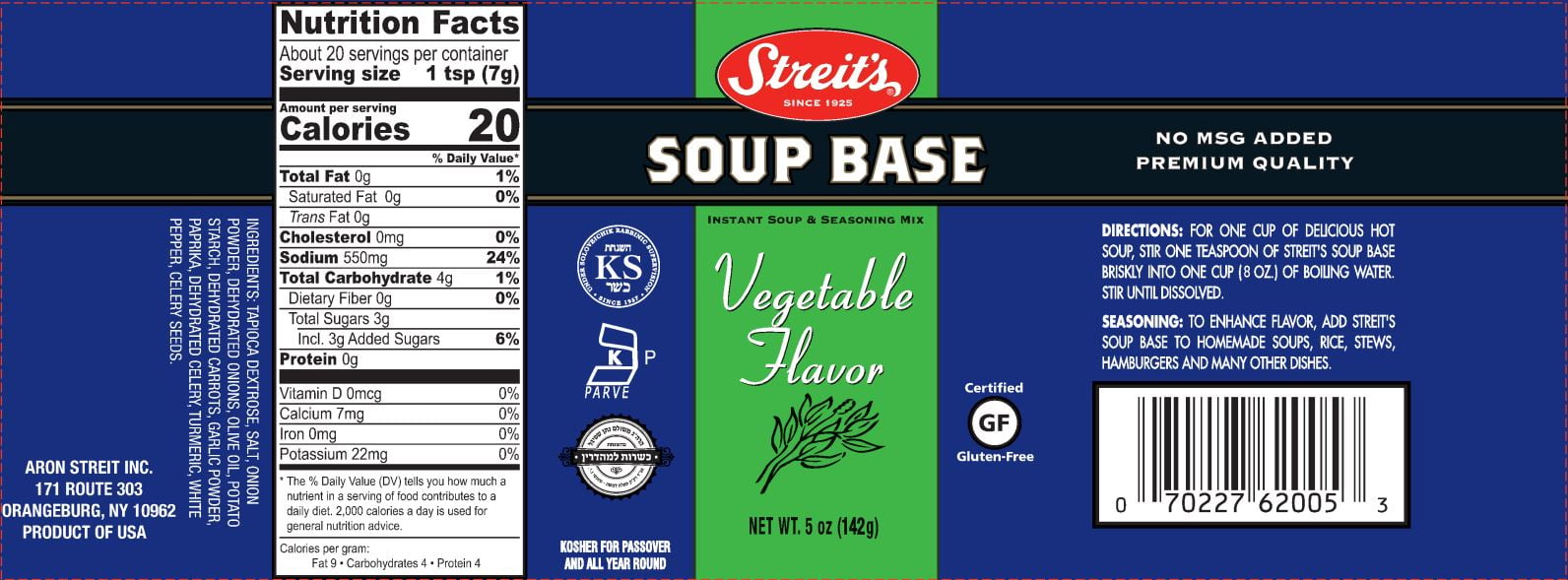 Streits Vegetable Soup Base