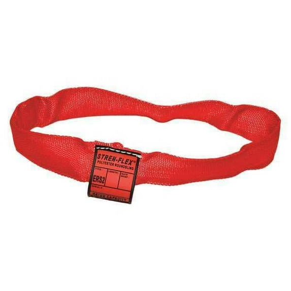 Stren-Flex Round Sling,Endless,Red,4ft. L,Polyester STRERS5-04 ...