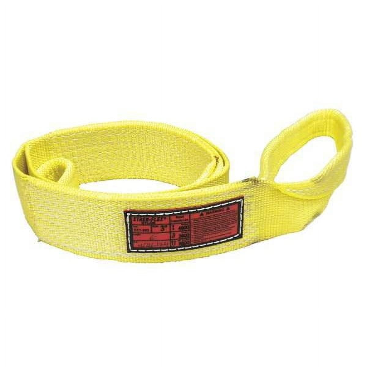 Stren-Flex Nylon Web Sling, Flat Eye & Eye Type, 12ft L, 18000lb Cap ...