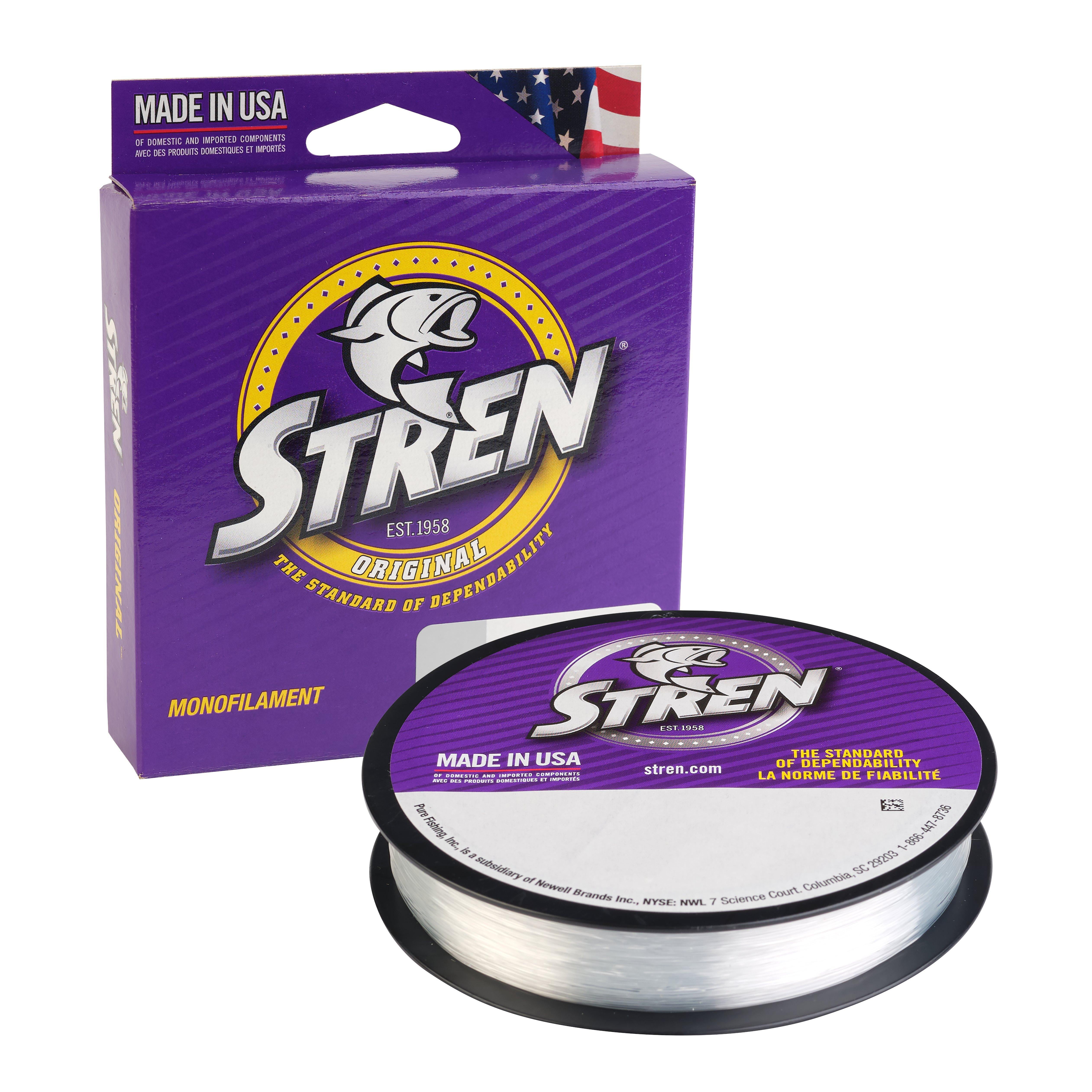 Stren Original Monofilament Fishing Line, Clear, 10 lb Test Strength ...