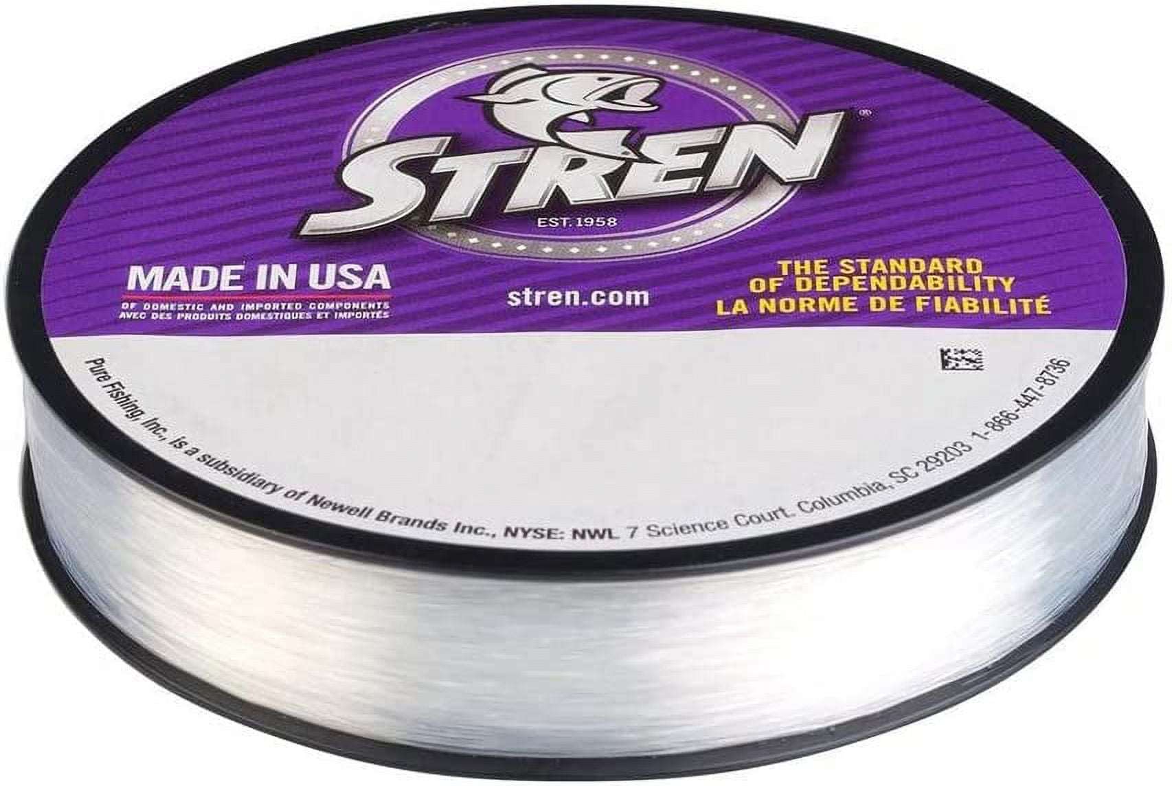 Stren Monofilament Fishing Line Clear 6 lb Test 330 yd durable ...