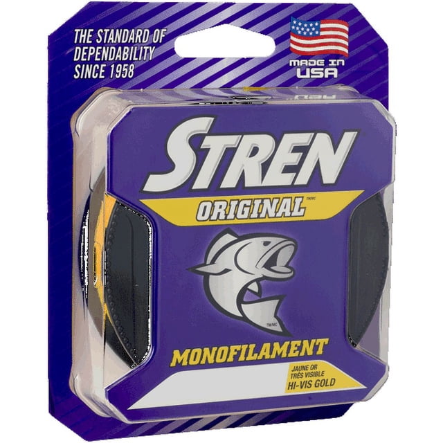 Stren Original, Hi-Vis Gold, 6lb 2.7kg Monofilament Fishing Line ...