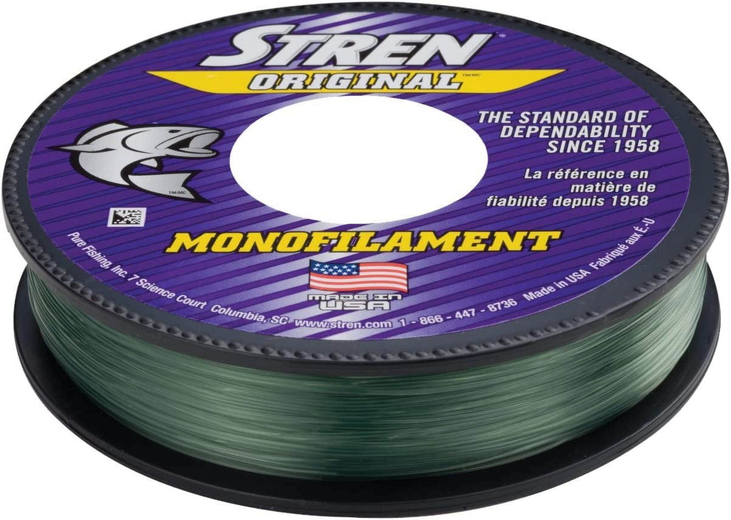 Stren Monofilament Fishing Line Lo-Vis Green 6 lb Test 330 yd for ...