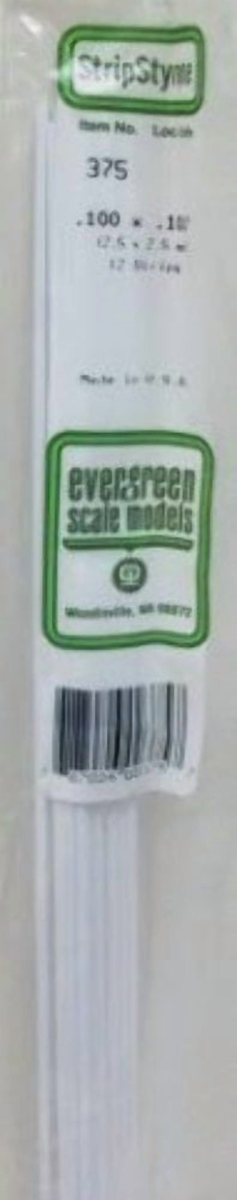 Strene Dimensional Strips .100in x .100in x 24in (12) Evergreen ...