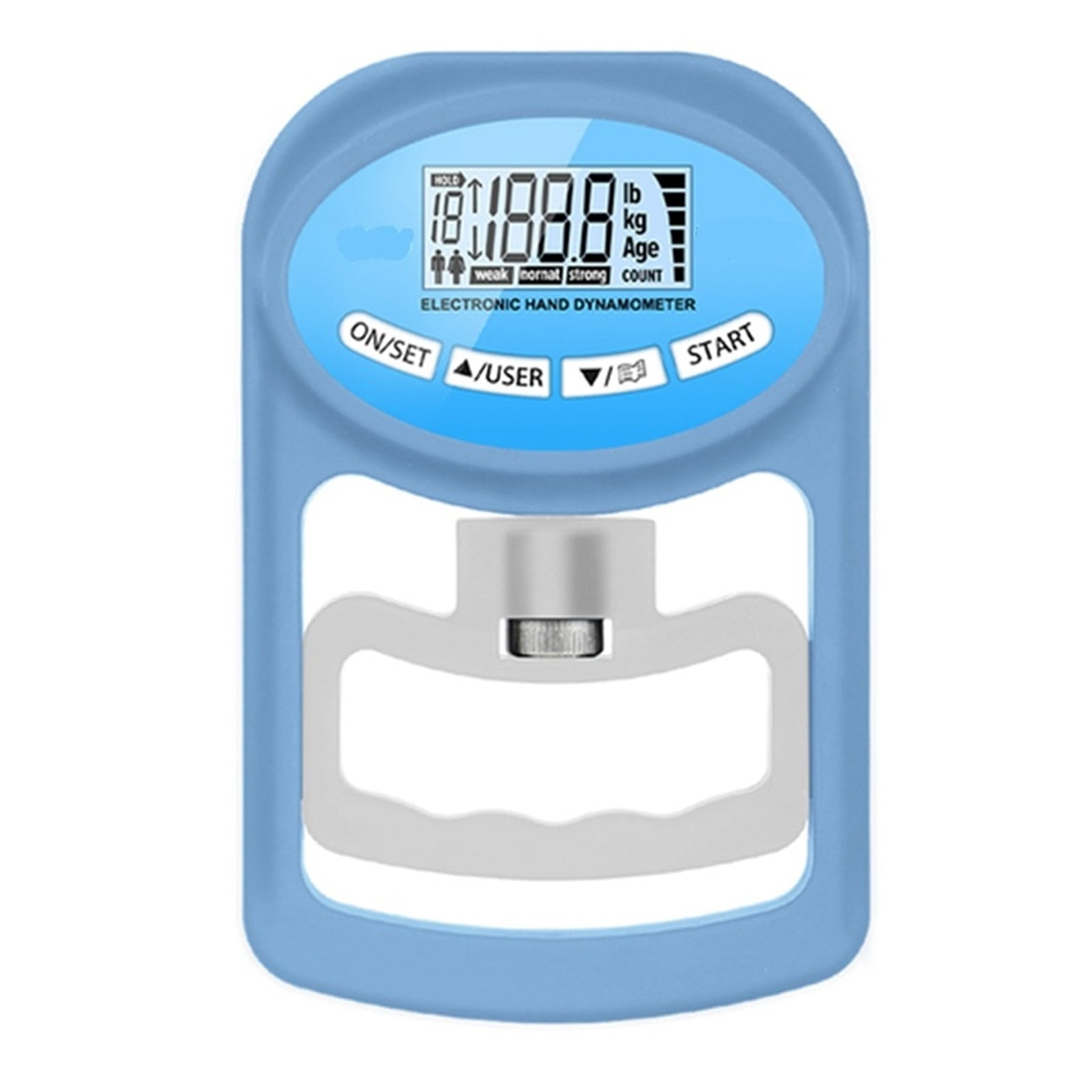 Strength Tester 265Lbs/120Kg Digital Hand Dynamometer Grip Strength ...