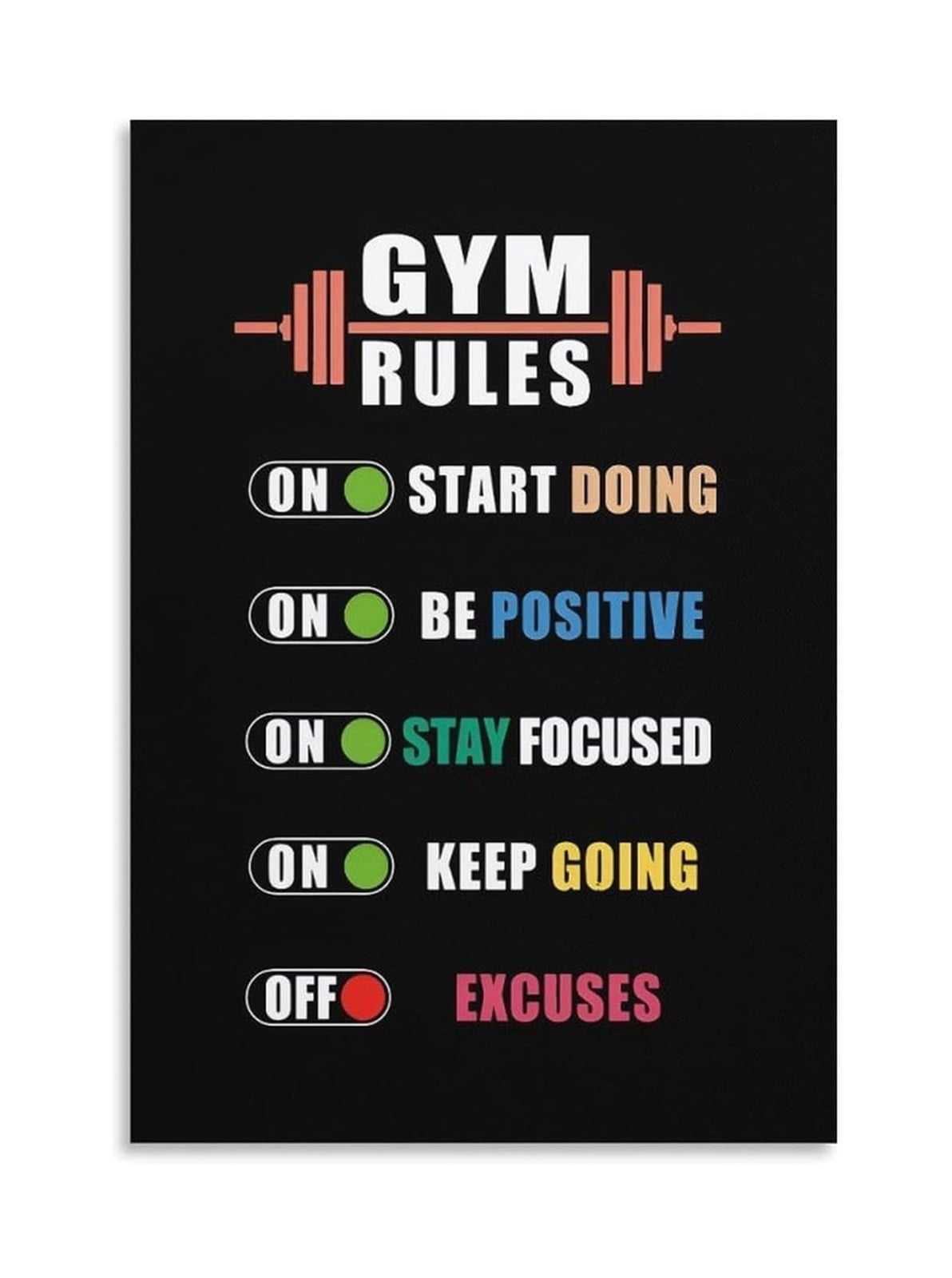 Strength Training Gym Rules Poster Proper Lifting Techniques Workout ...